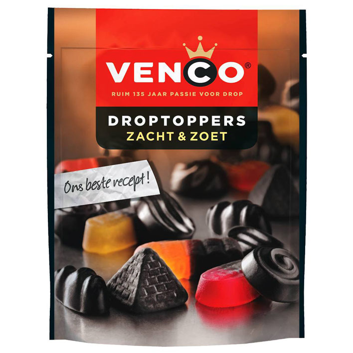 venco droptoppers zacht en zoet