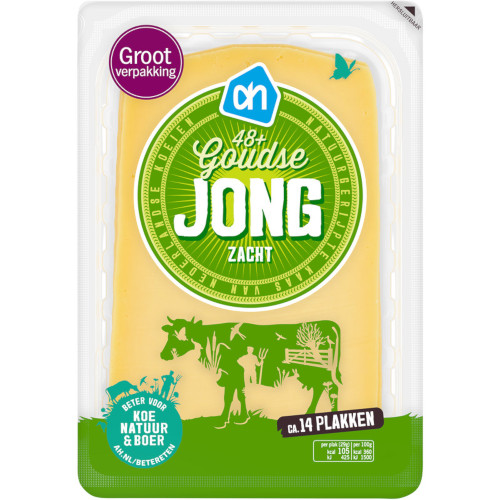 AH 48+ Gouda Cheese Slices Young (400 gr.)