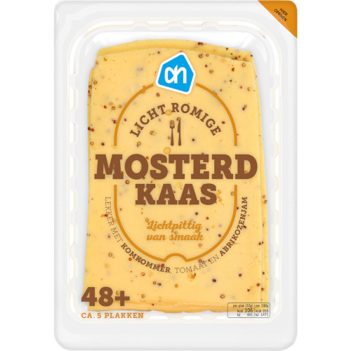 Ah 48+ Mosterdkaas Plakken Romig & Licht Pittig (150 gr.)