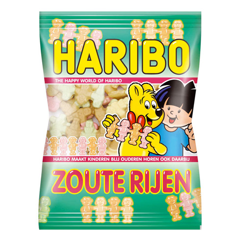 Haribo Zoute Rijen (220 gr.)