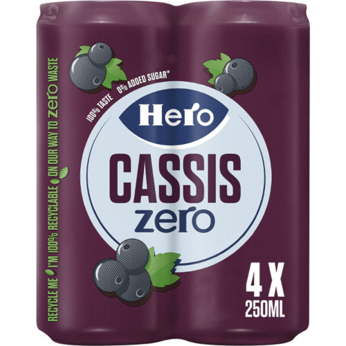 Hero Cassis Zero Cans