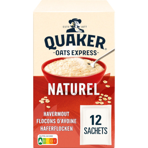 Quaker Oats Express Oatmeal Portion Packs (12 sachets)