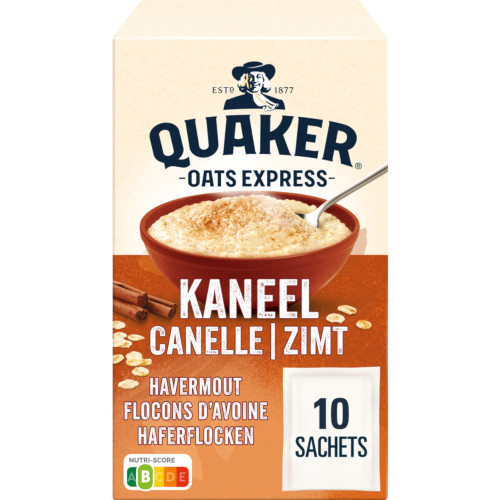 Quaker Oats Express Cinnamon Oatmeal Portion Packs (10 sachets)