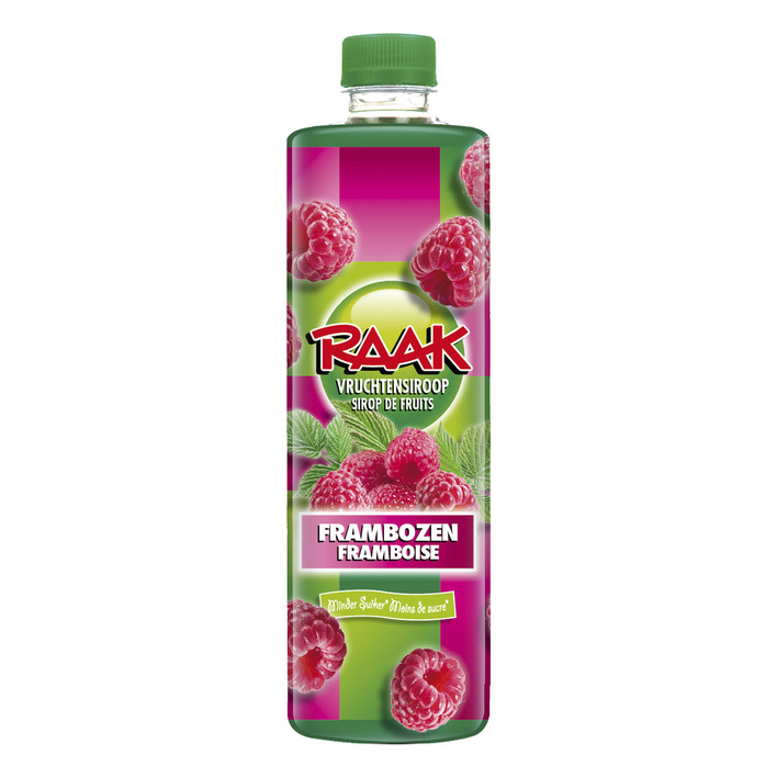 Raak Vruch­ten­si­roop Fram­bo­zen (750 ml.)