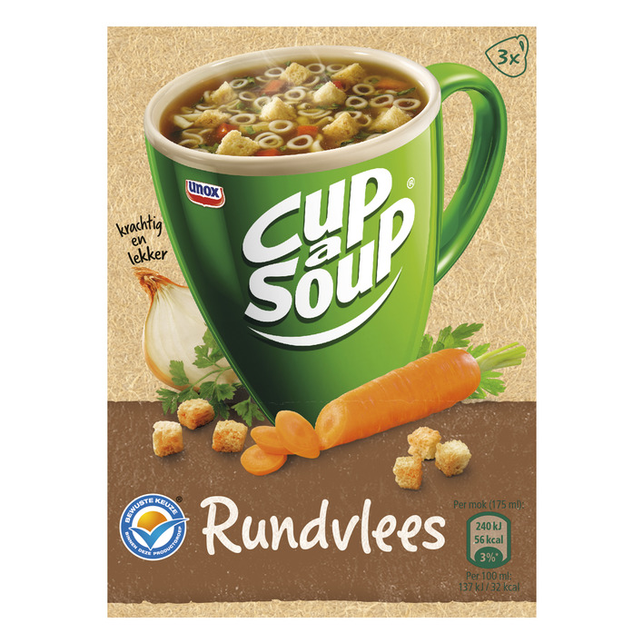 Unox Cup-a-Soup Rundvlees (3 stuks)