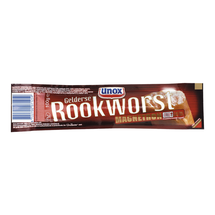 Unox microwave rookworst (smoked sausage)