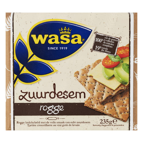 Wasa Crackers Zuurdesem en Rogge (235 gr.)