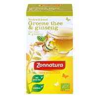 Zonnatura organic green tea ginseng